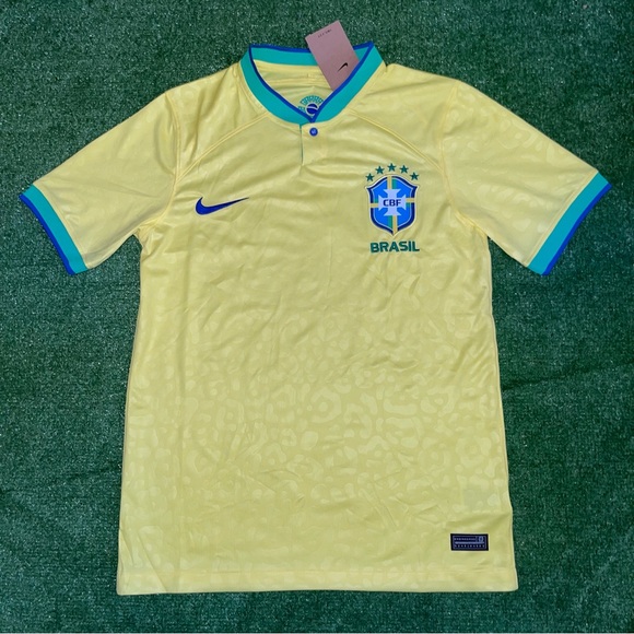 Nike | Shirts | Nike Brazil 2222023 Mens Home Soccer Jersey | Poshmark